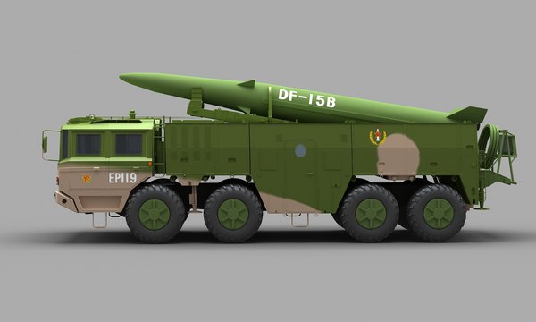 중국 DF-15B 미사일 3D 모델 - TurboSquid 1341127