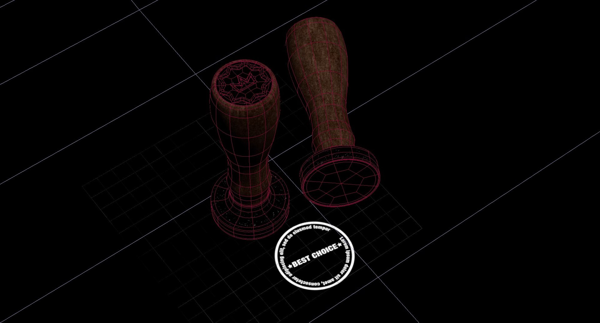 3D Model Stamp Seal Handle - TurboSquid 1401513