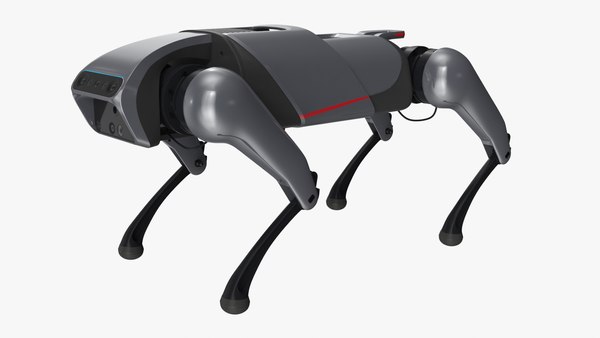 modelo 3d CyberDog Grey Rigged para Cinema 4D - TurboSquid 1944862