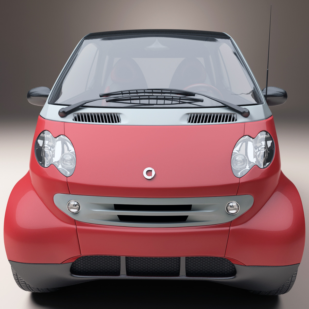 mercedes-benz smart fortwo 3d model