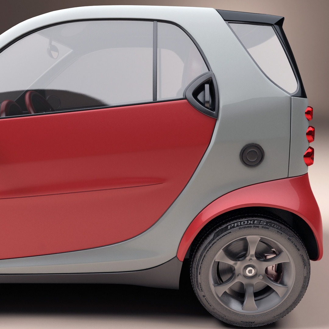 mercedes-benz smart fortwo 3d model