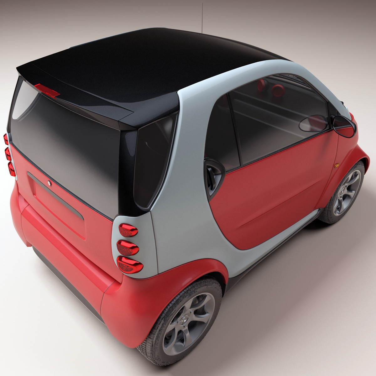 mercedes-benz smart fortwo 3d model