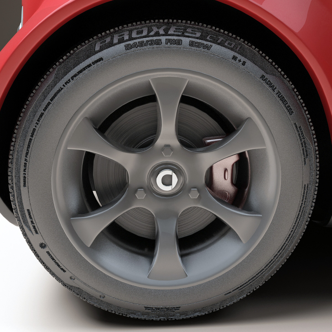 mercedes-benz smart fortwo 3d model