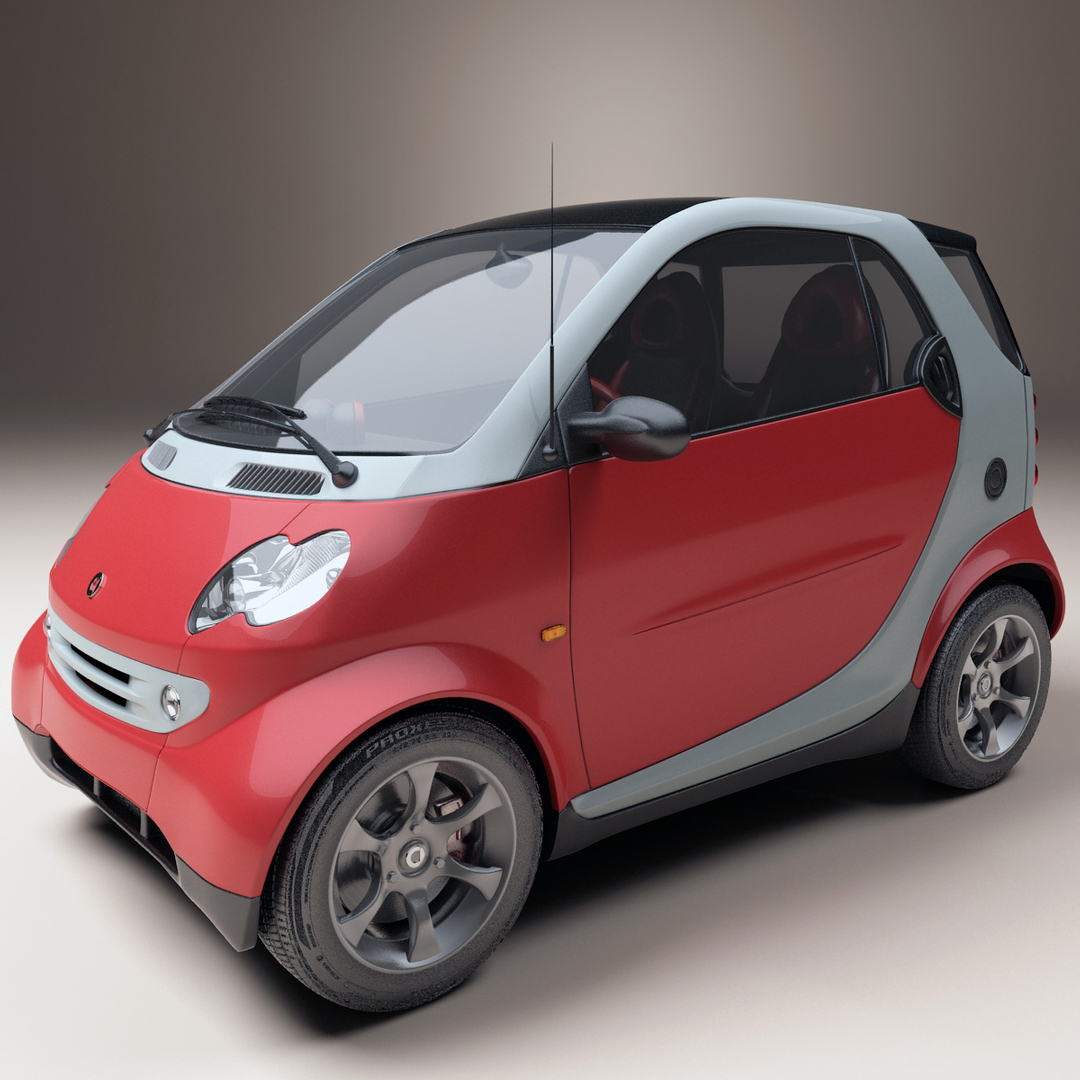 mercedes-benz smart fortwo 3d model