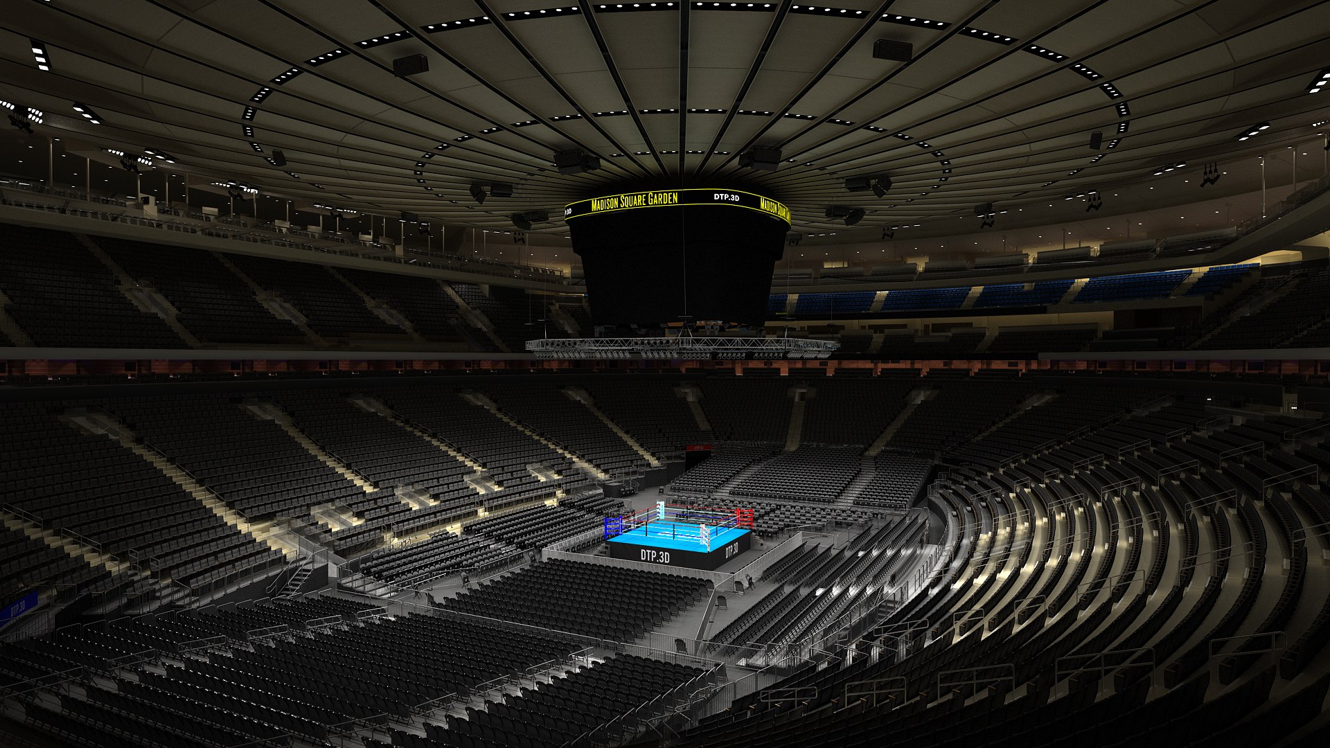 Msg boxing arena audience 3D - TurboSquid 1416582