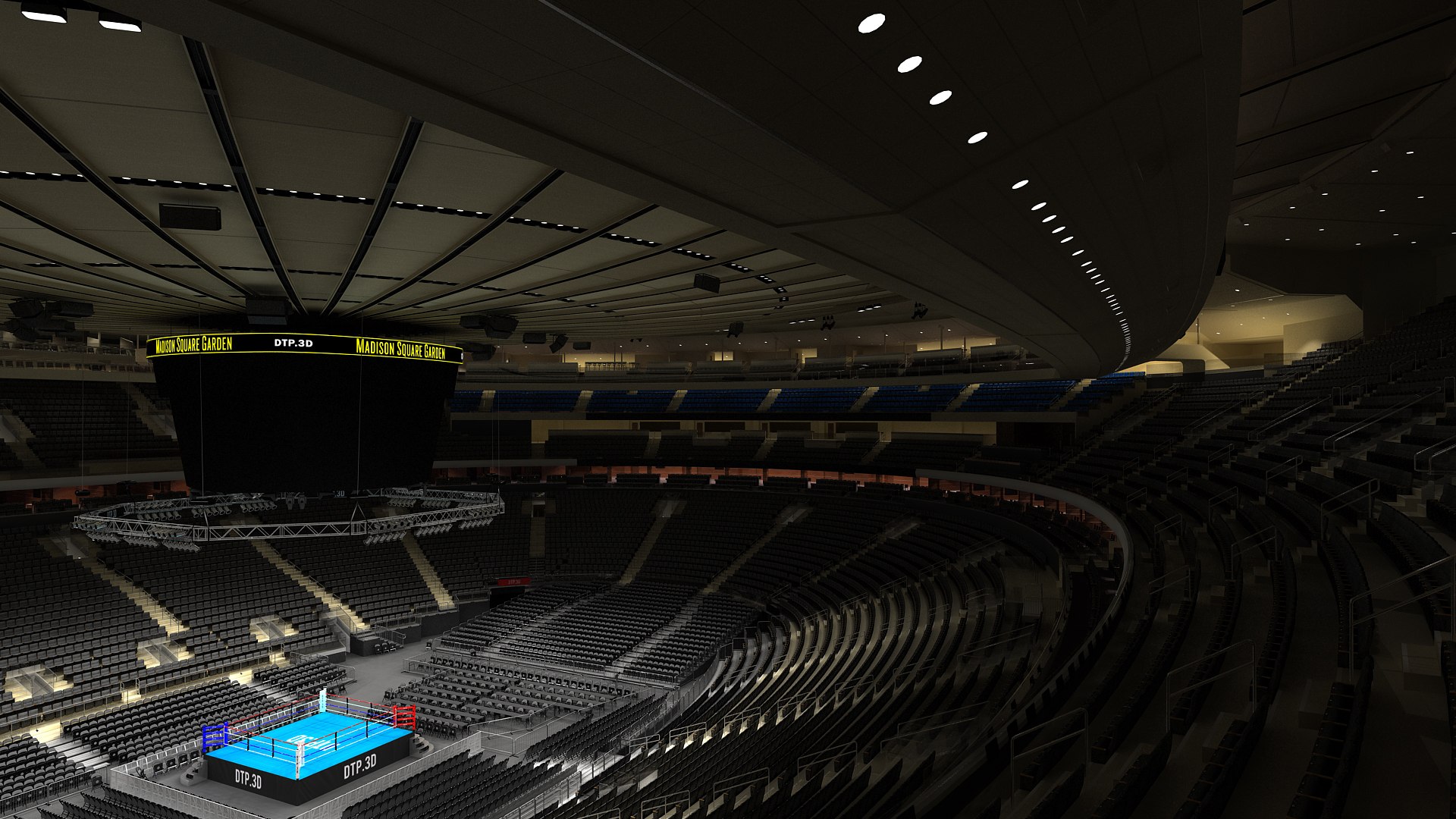 Msg boxing arena audience 3D - TurboSquid 1416582