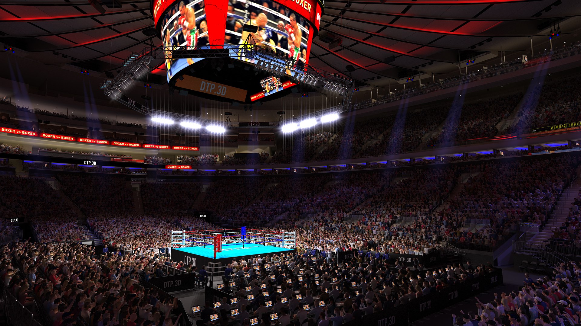 Msg boxing arena audience 3D - TurboSquid 1416582