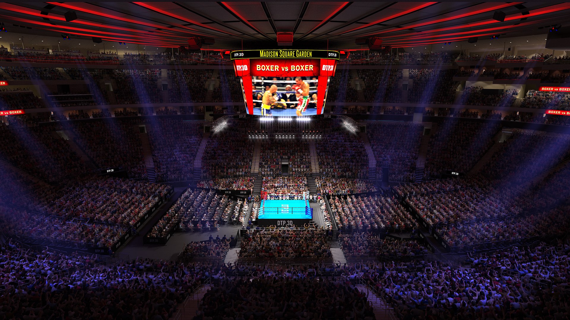 Msg boxing arena audience 3D - TurboSquid 1416582