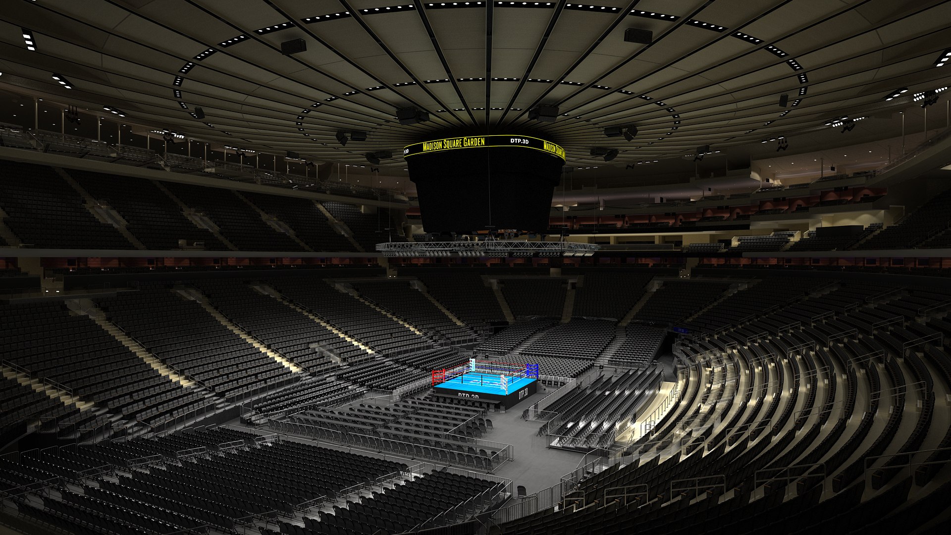 Msg boxing arena audience 3D - TurboSquid 1416582