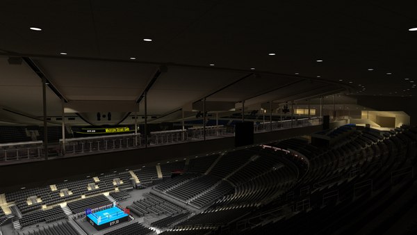Msg boxing arena audience 3D - TurboSquid 1416582