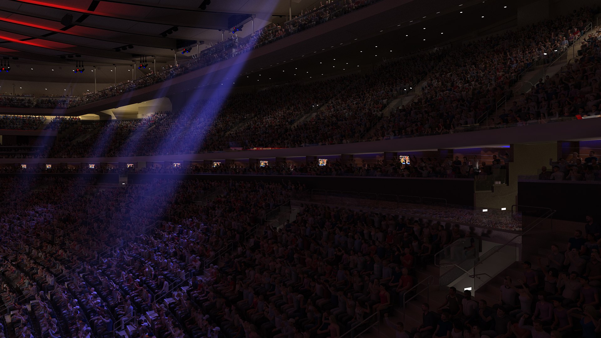 Msg boxing arena audience 3D - TurboSquid 1416582