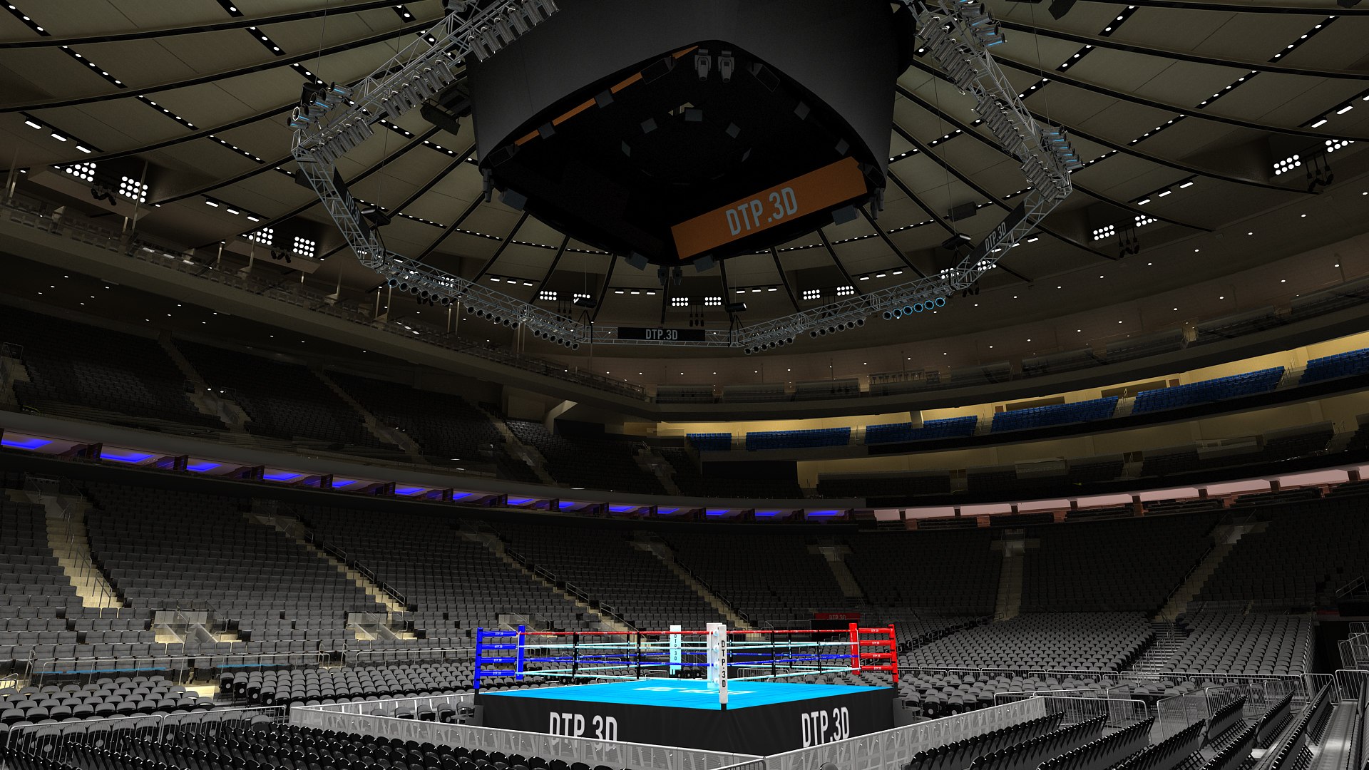 Msg boxing arena audience 3D - TurboSquid 1416582