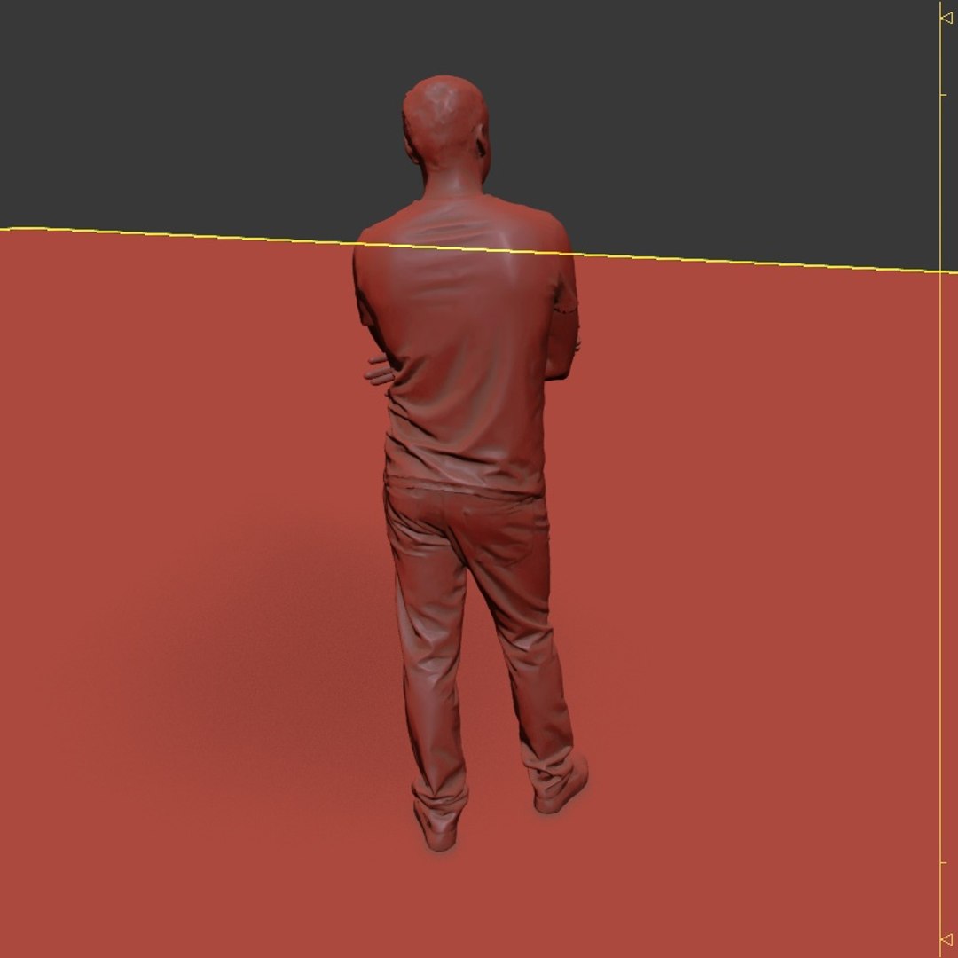 man male character 3d model