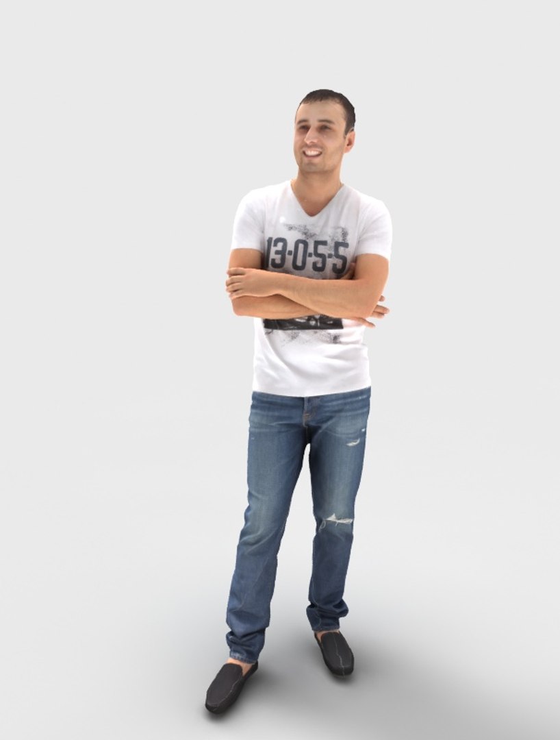 man male character 3d model