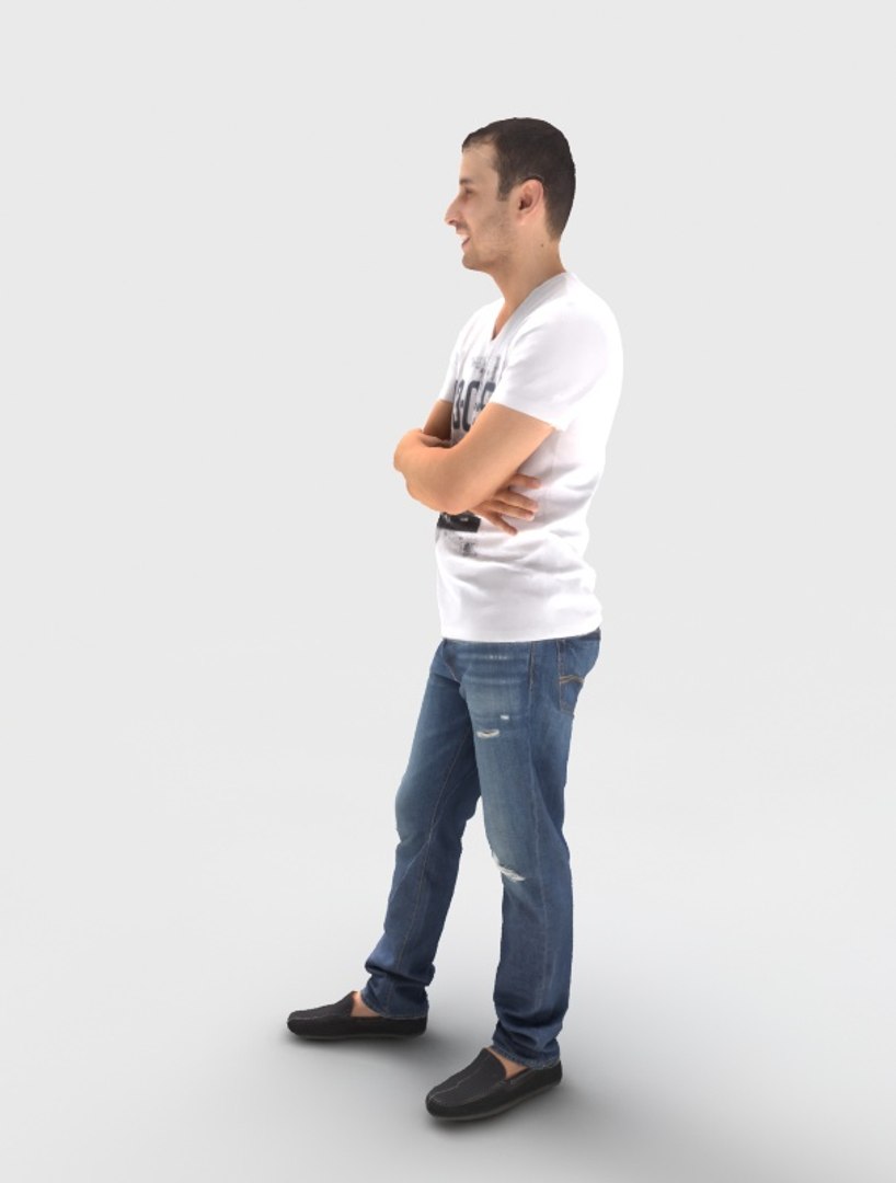 man male character 3d model