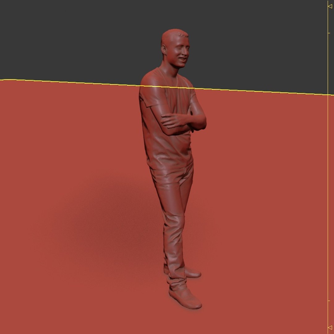 man male character 3d model