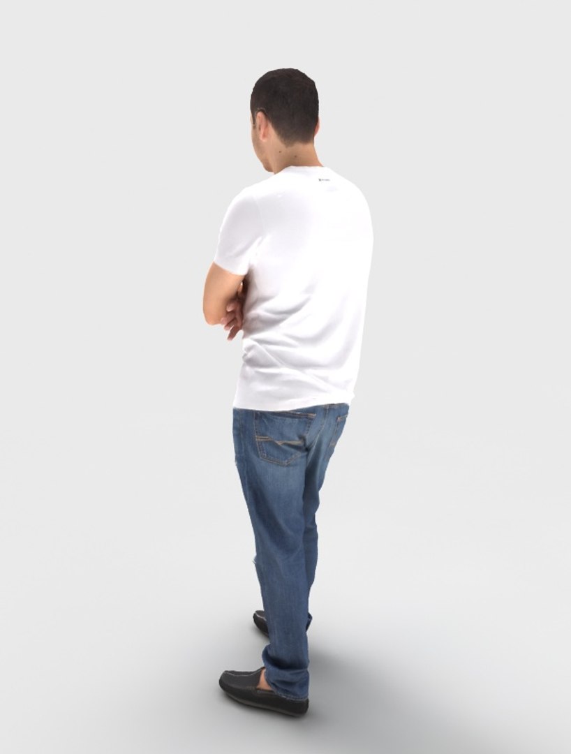 man male character 3d model