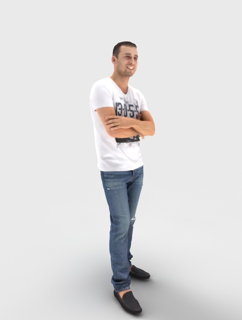 man male character 3d model