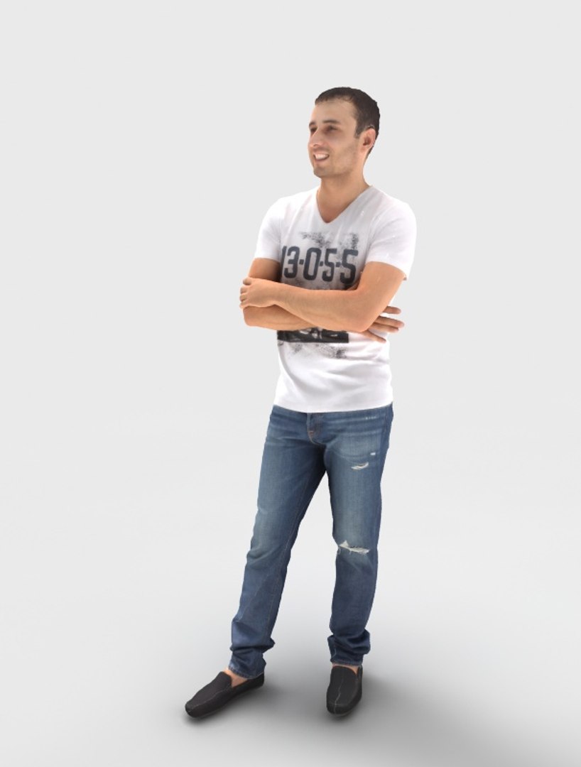 man male character 3d model
