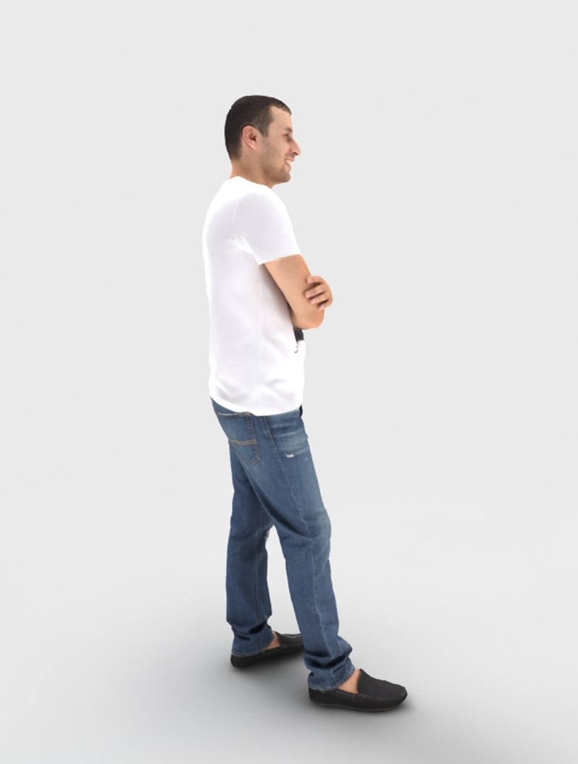 man male character 3d model