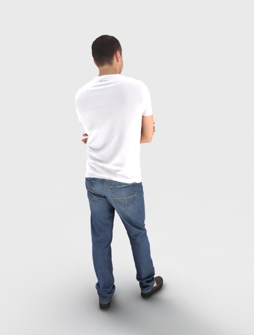 man male character 3d model