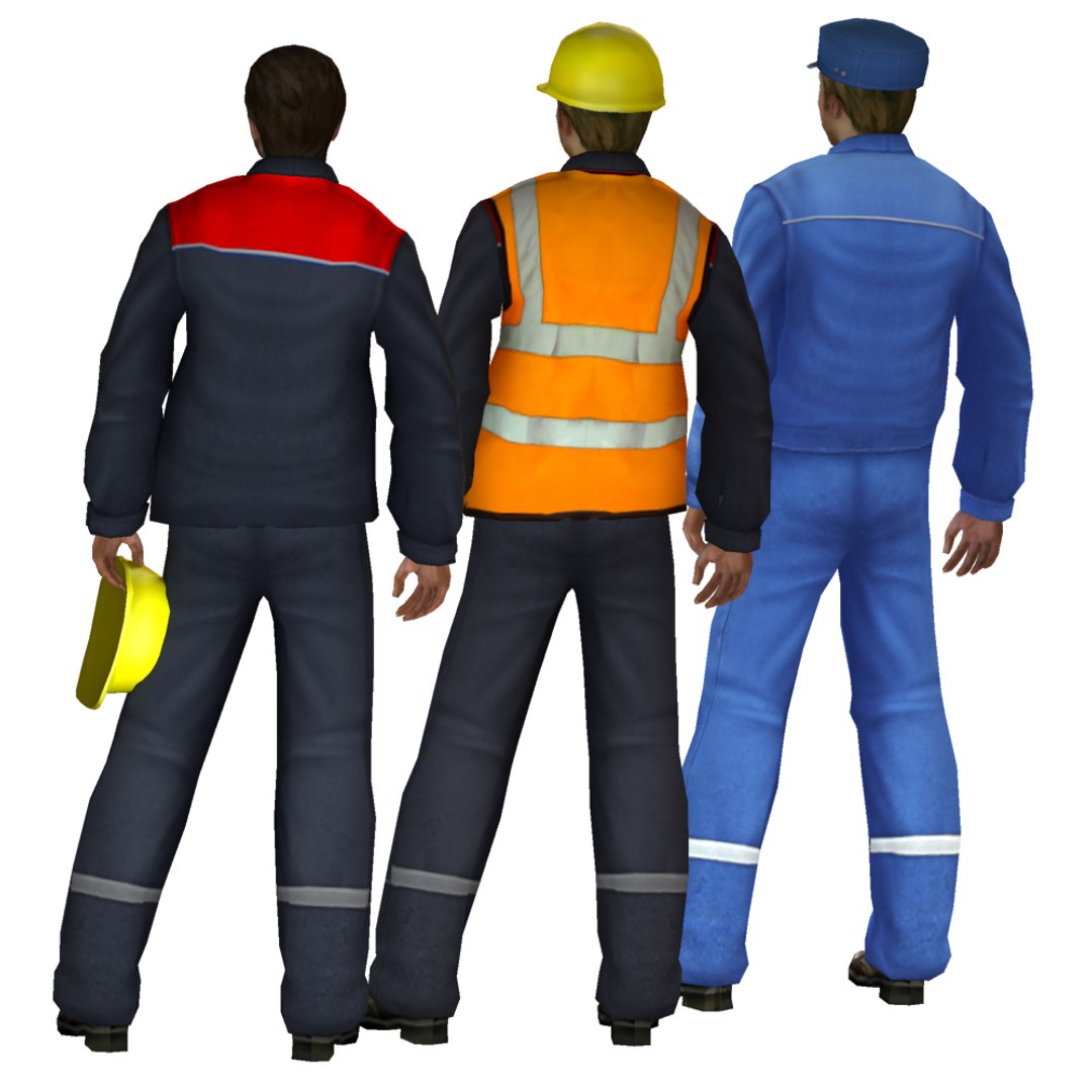 Workers Rig Animation 3d Max