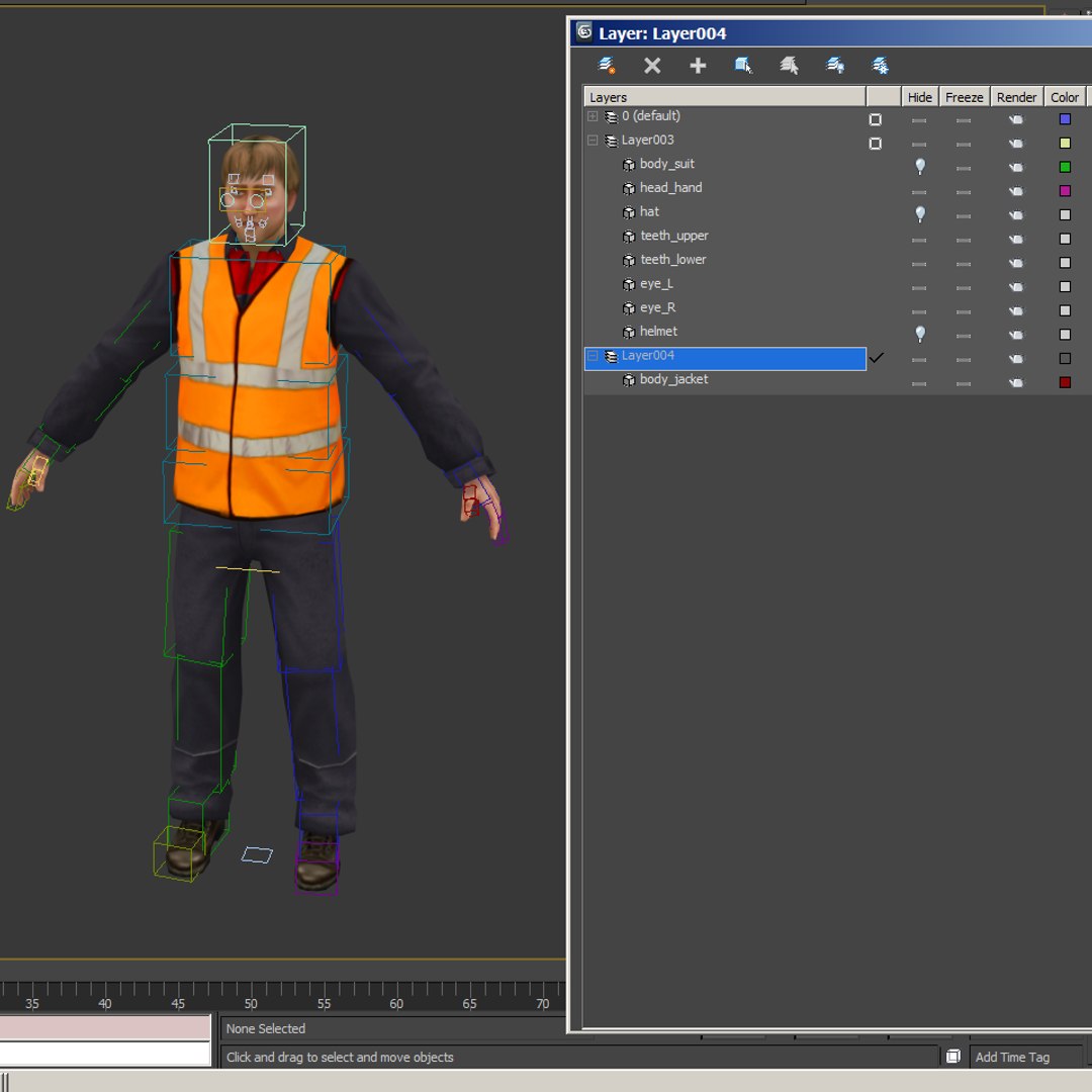 Workers Rig Animation 3d Max