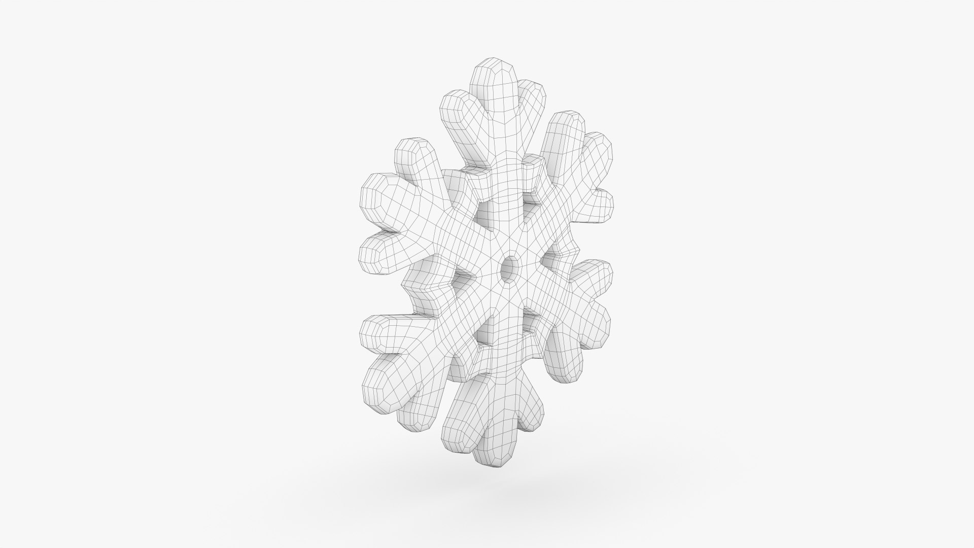 3D Cartoon Snowflake C - TurboSquid 2152988