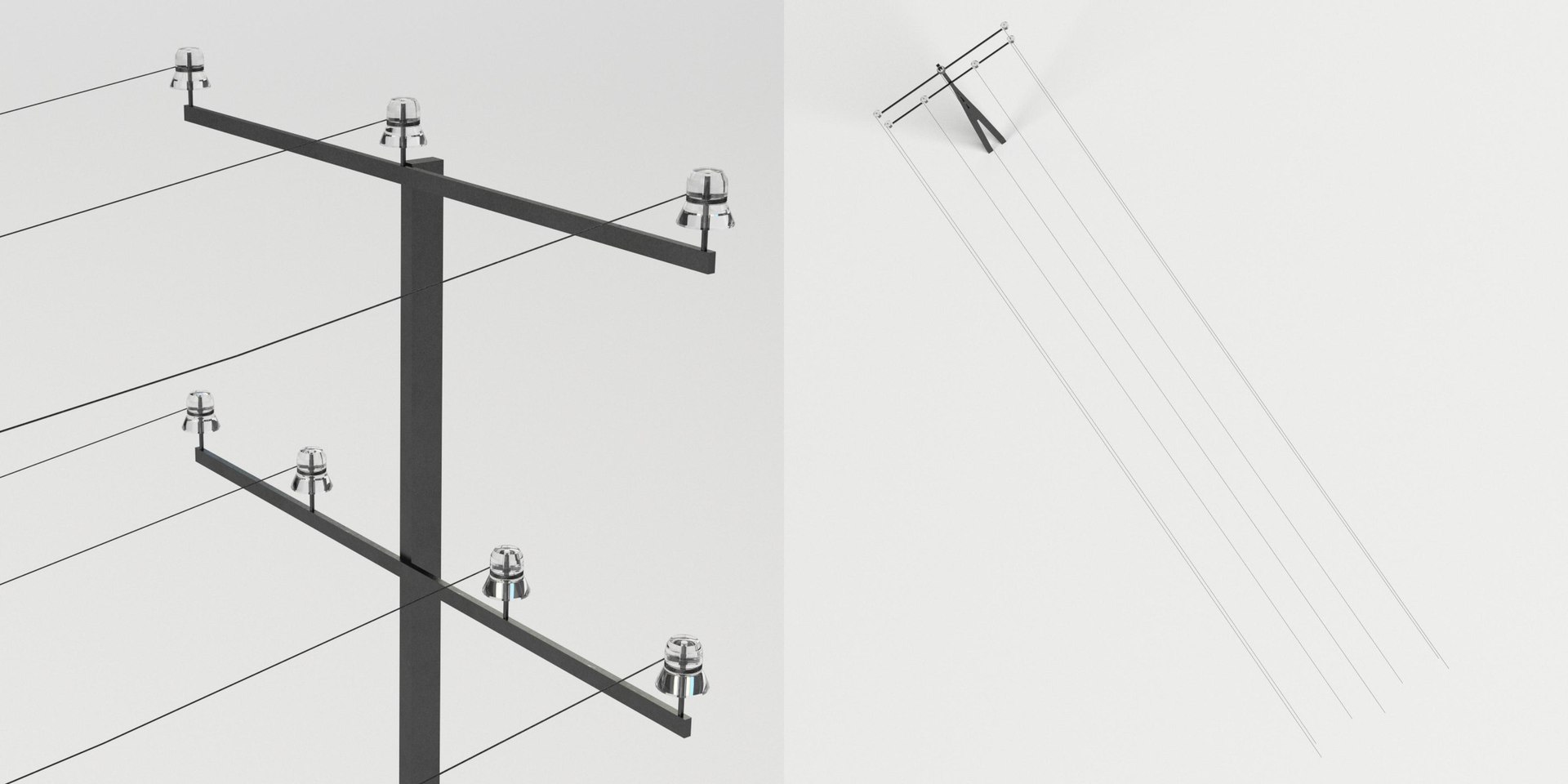 Steel Utility Pole 3D Model - TurboSquid 1378112