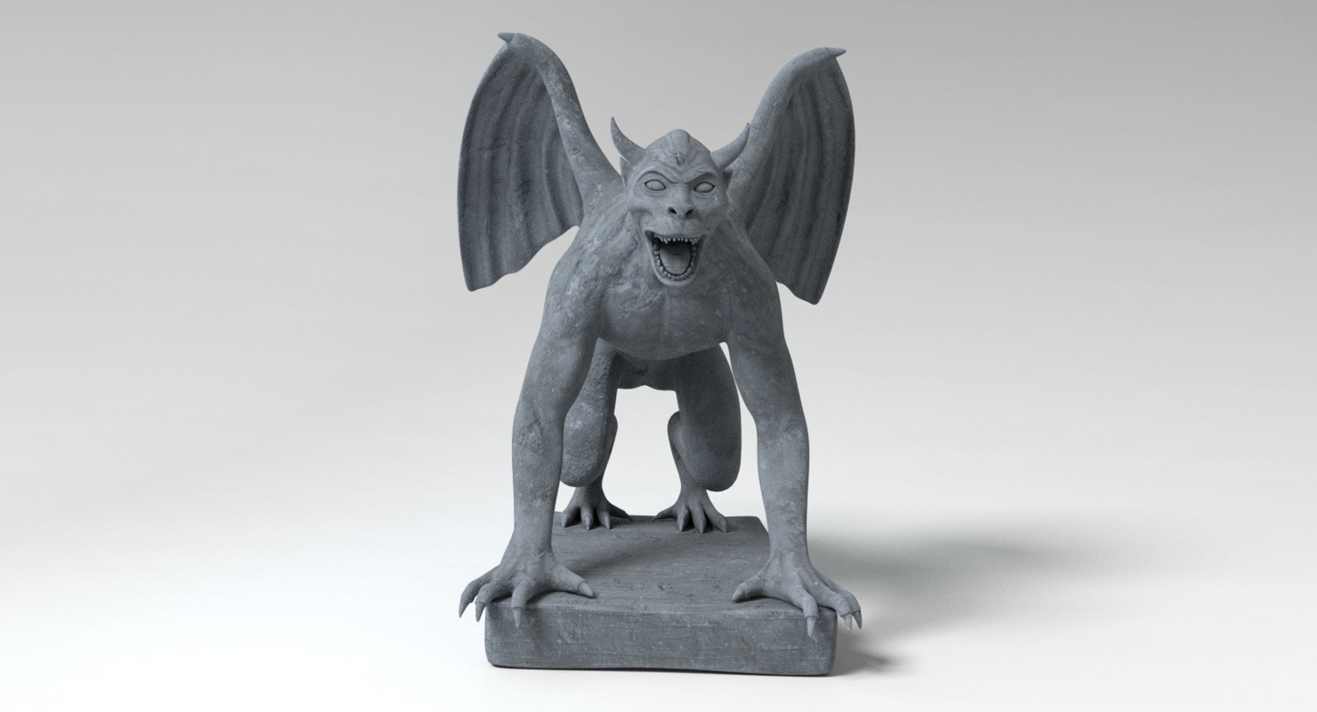 3D Model Gargoyle Statue - TurboSquid 1196596