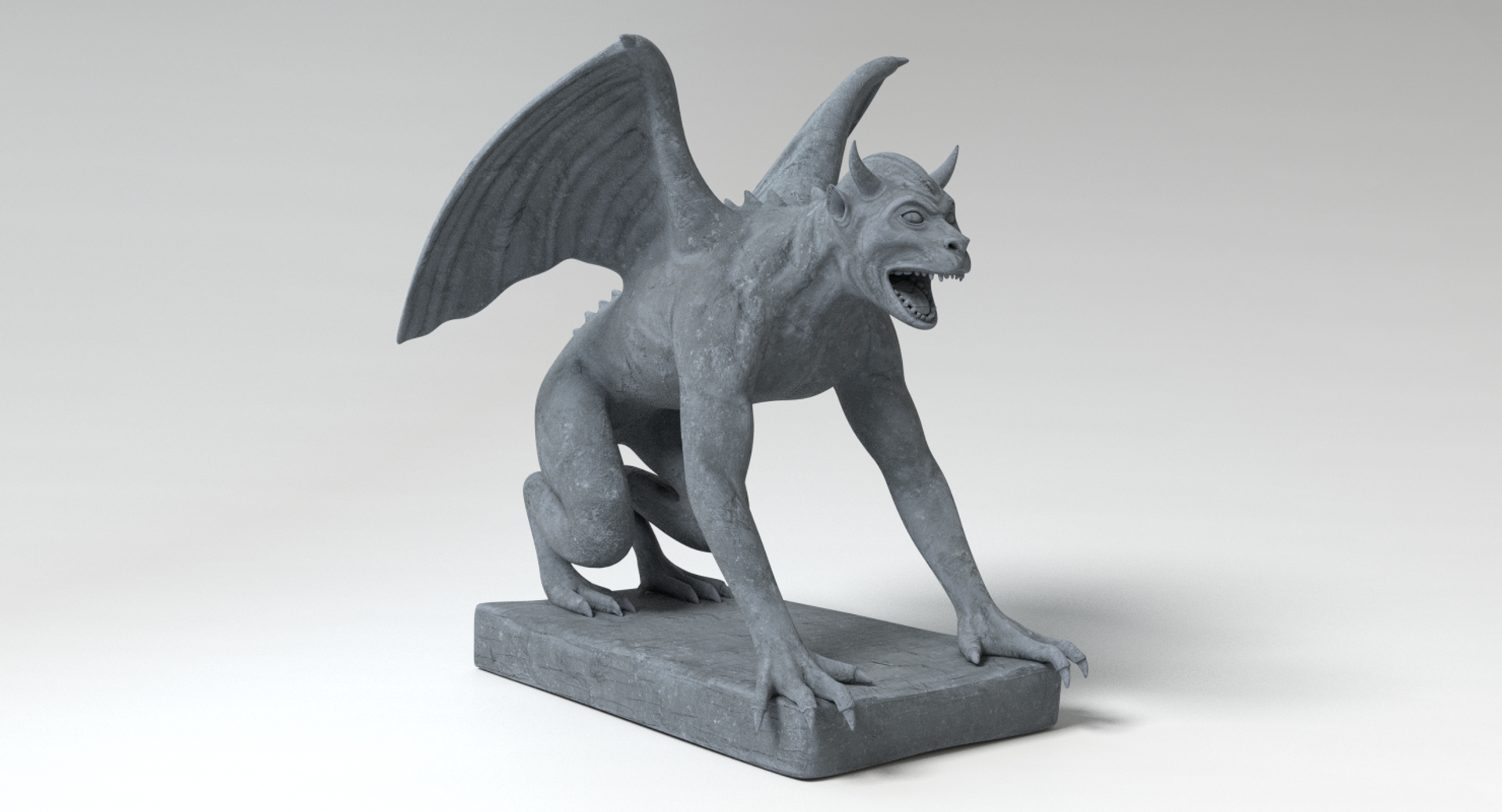 3D Model Gargoyle Statue - TurboSquid 1196596