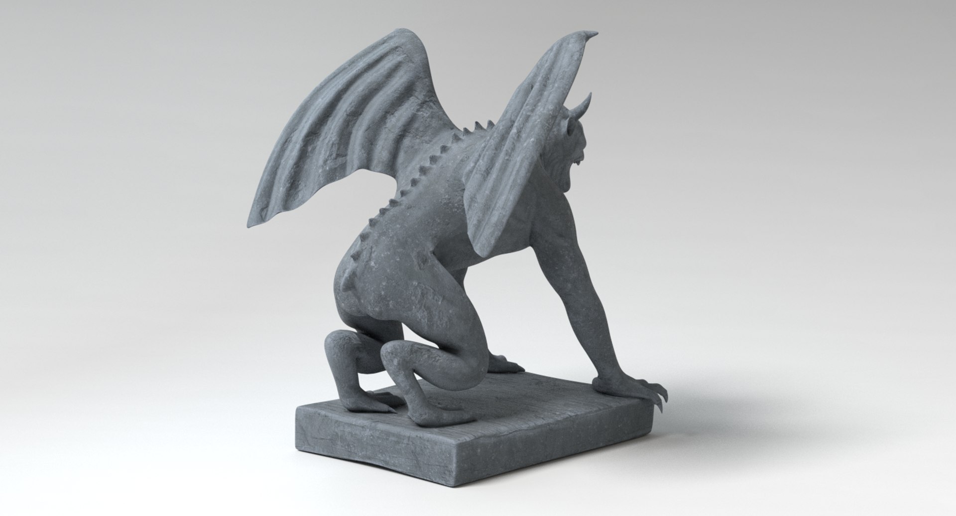 3D Model Gargoyle Statue - TurboSquid 1196596