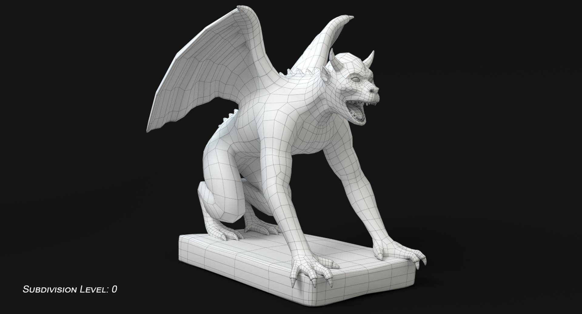 3D Model Gargoyle Statue - TurboSquid 1196596