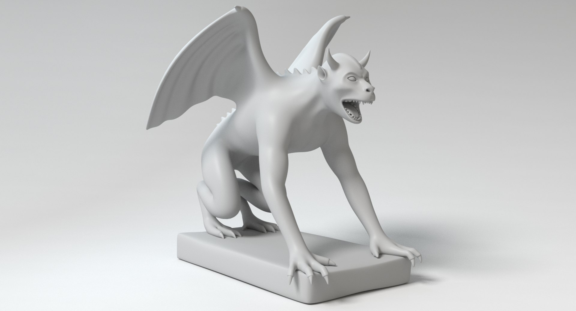 3D Model Gargoyle Statue - TurboSquid 1196596