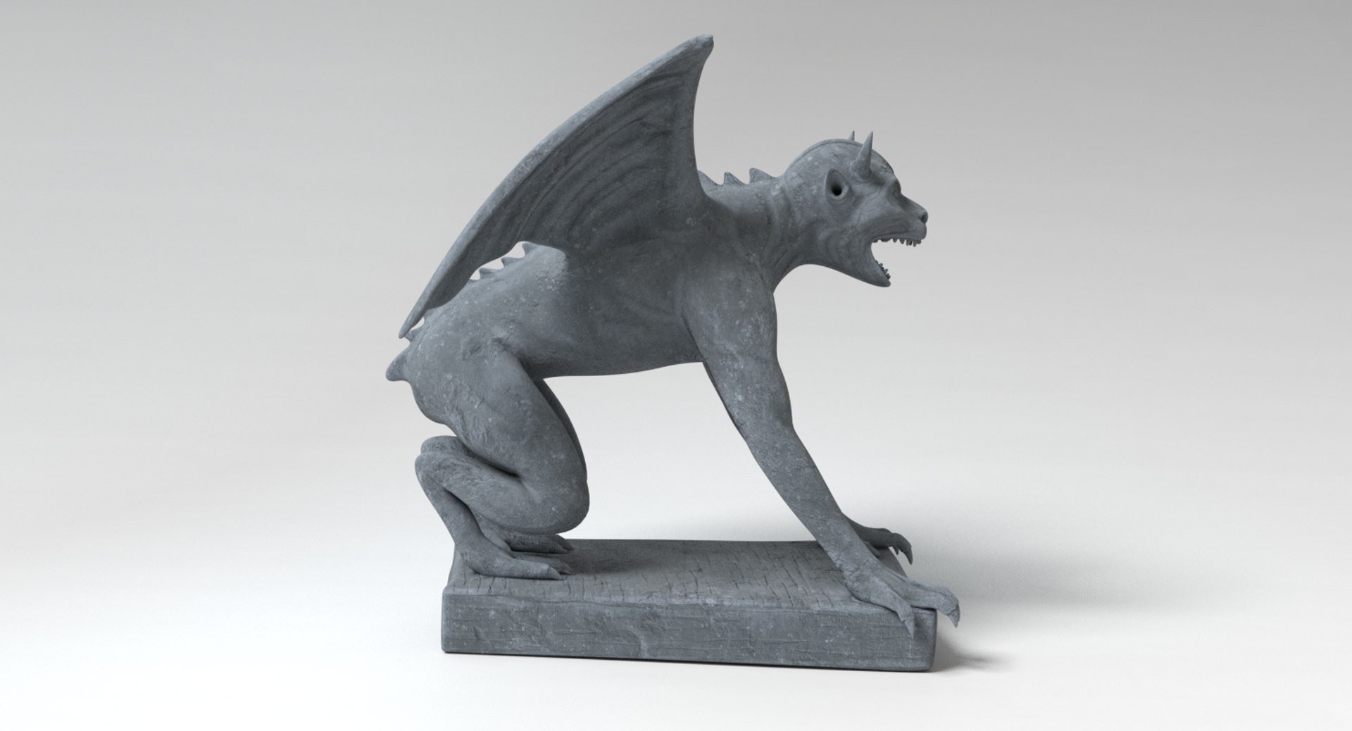 3D Model Gargoyle Statue - TurboSquid 1196596