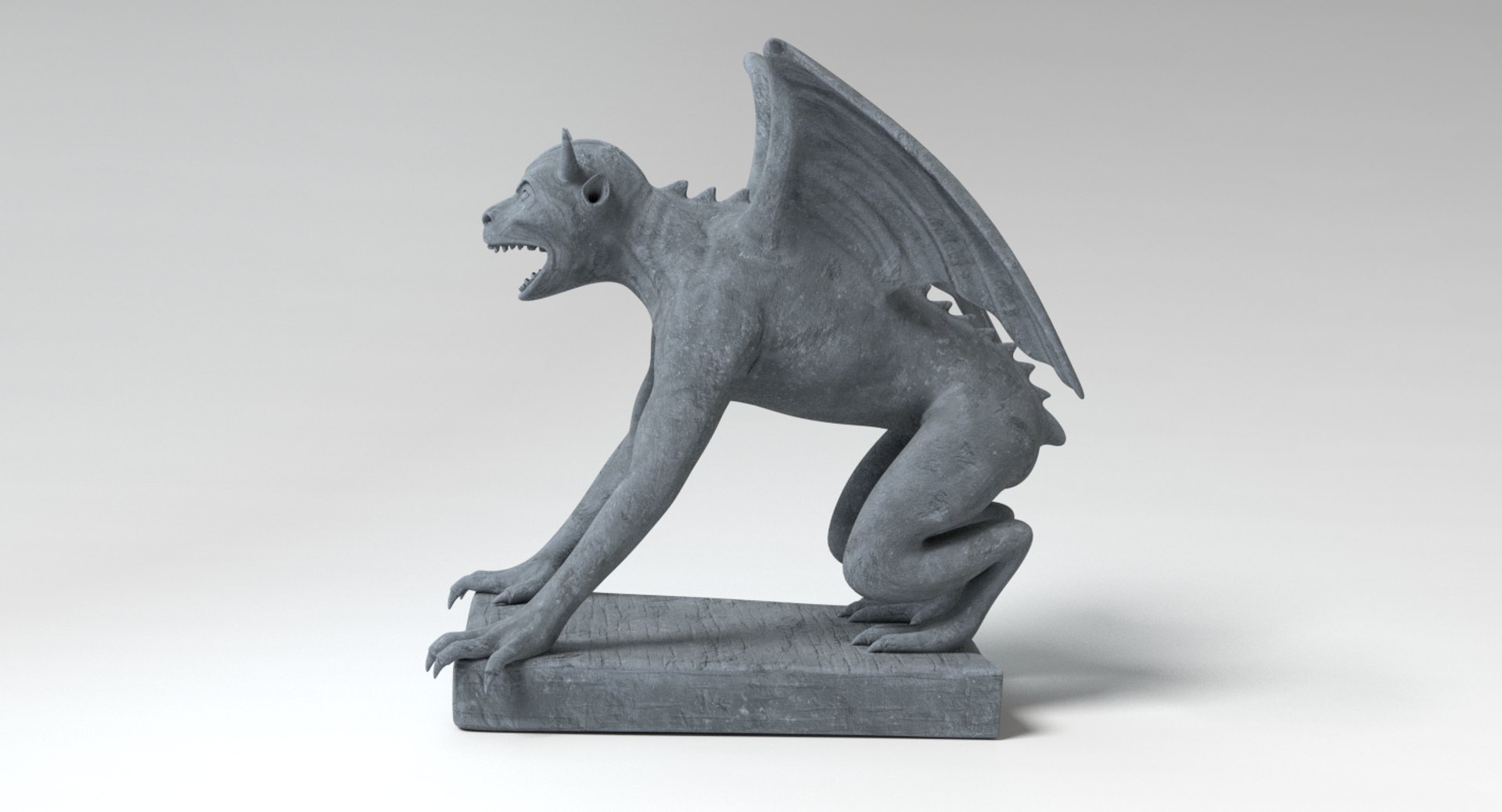3D Model Gargoyle Statue - TurboSquid 1196596