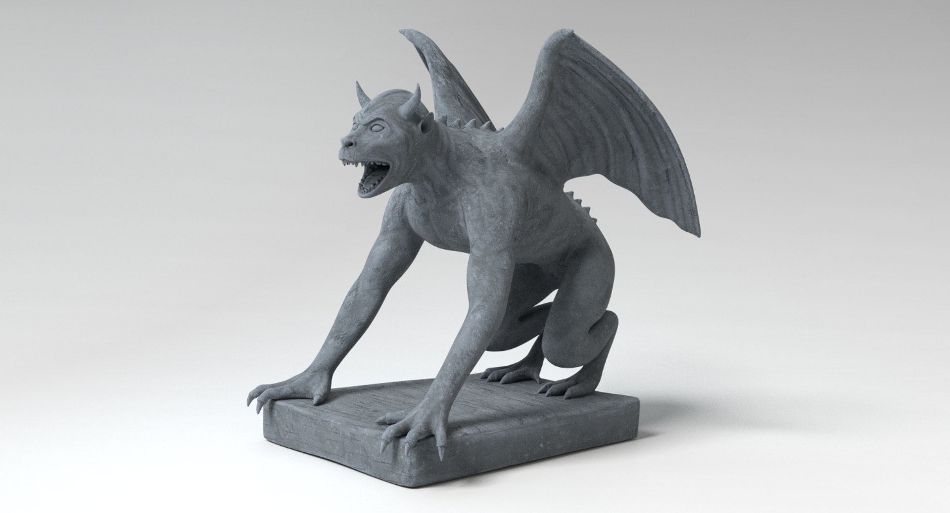 3D Model Gargoyle Statue - TurboSquid 1196596