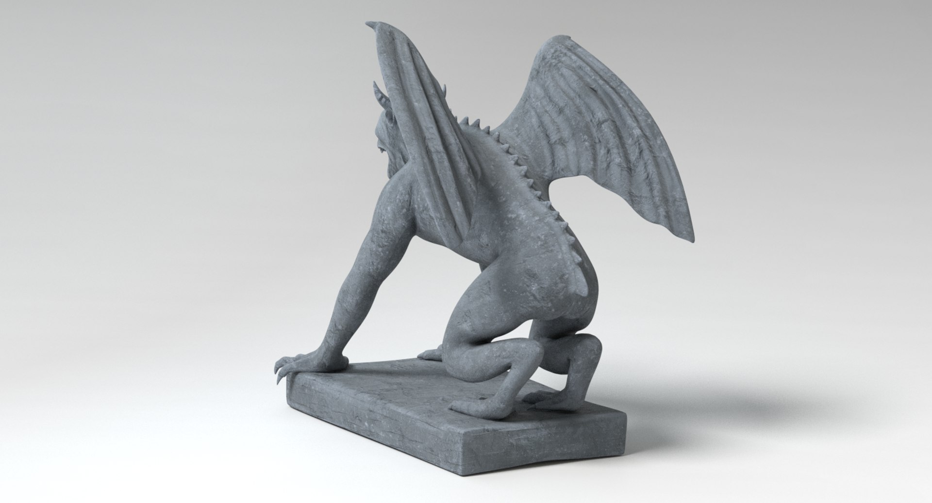 3D Model Gargoyle Statue - TurboSquid 1196596