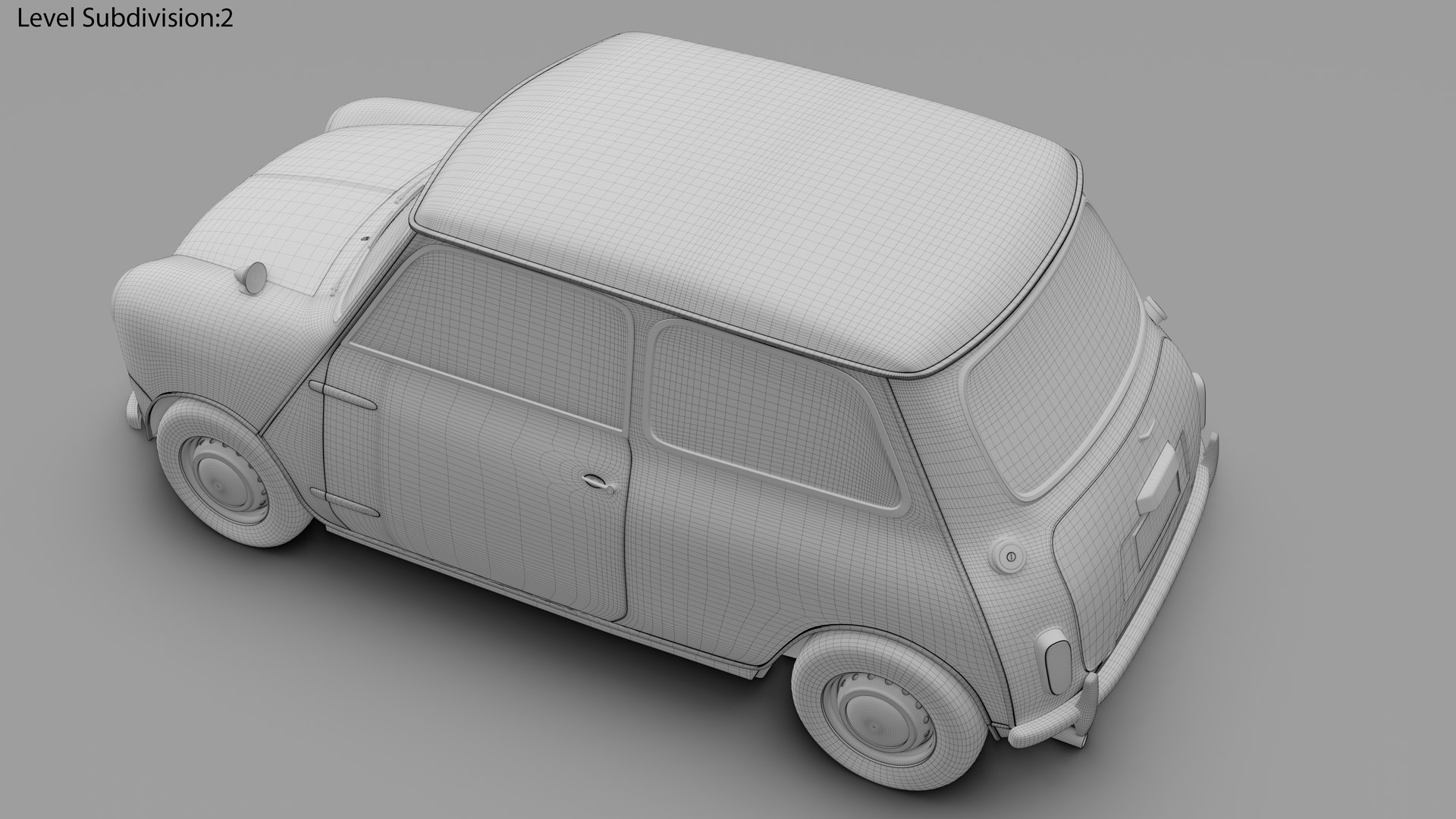 Vintage Compact Car 3D - TurboSquid 2102124