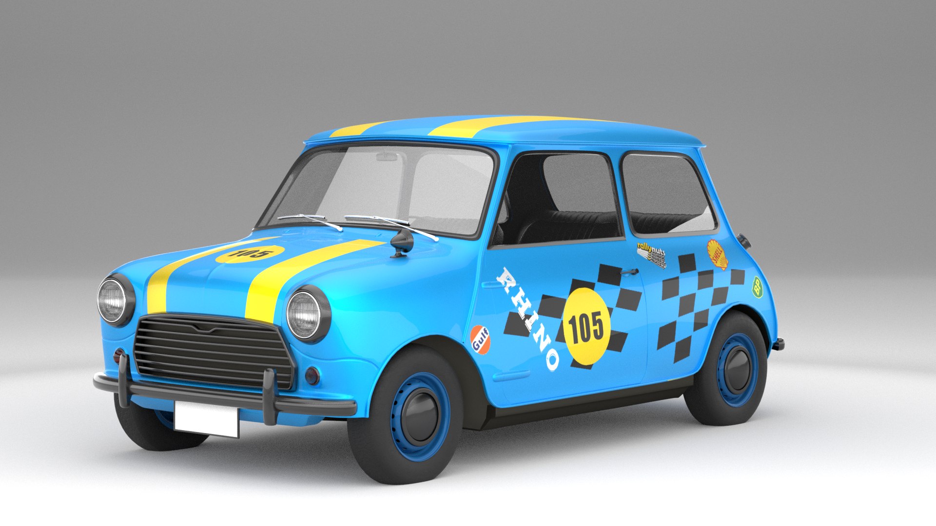 Vintage Compact Car 3D - TurboSquid 2102124