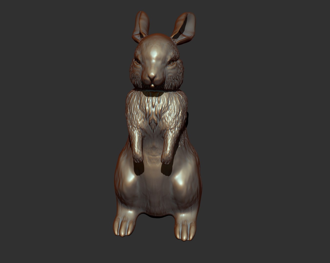Rabbit Sculpture 3d Model