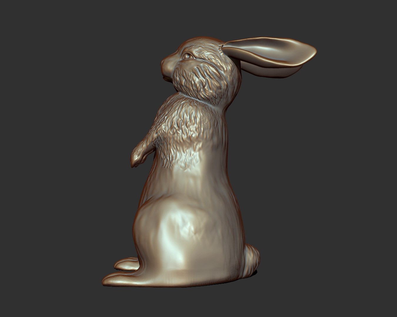 Rabbit Sculpture 3d Model
