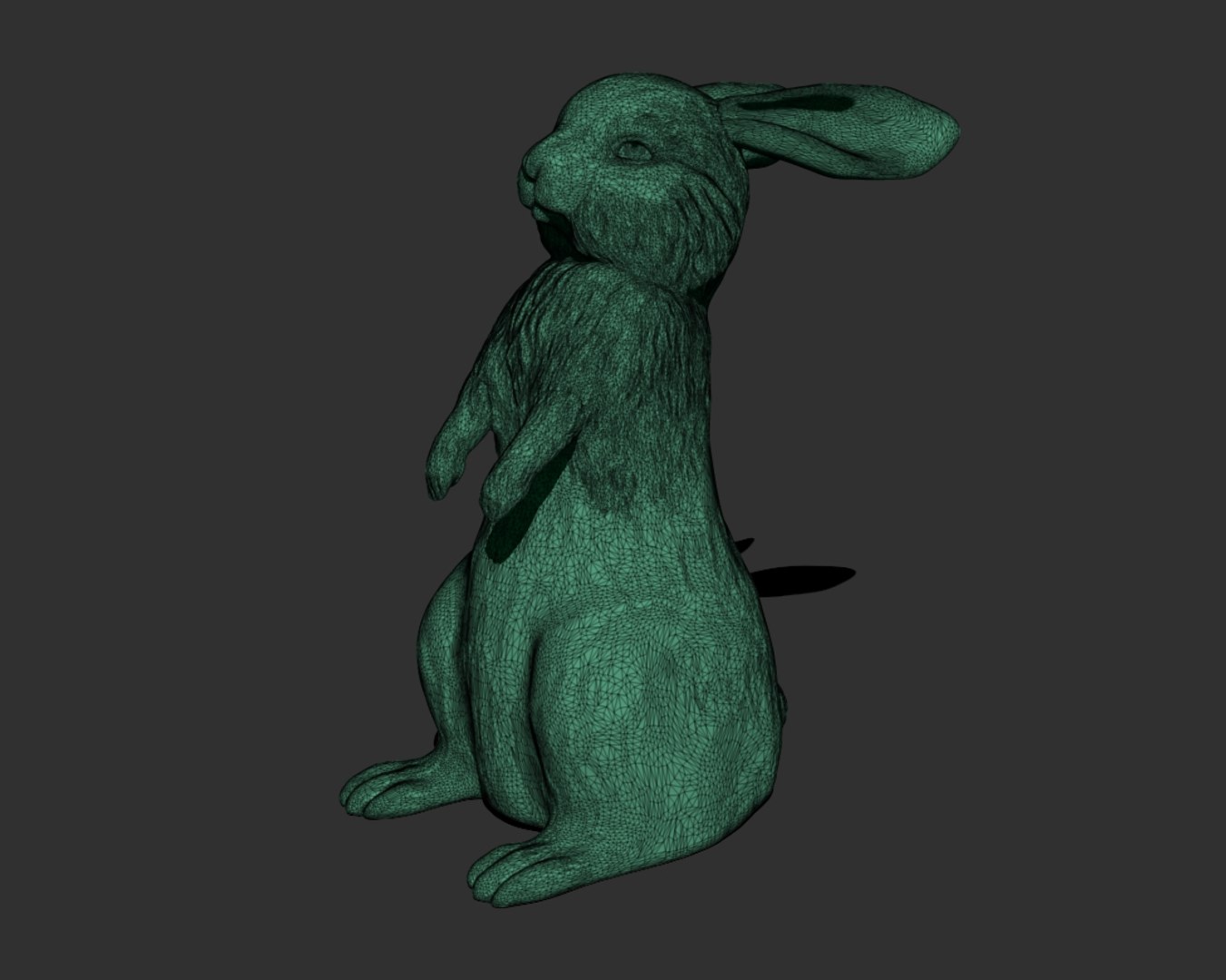Rabbit Sculpture 3d Model