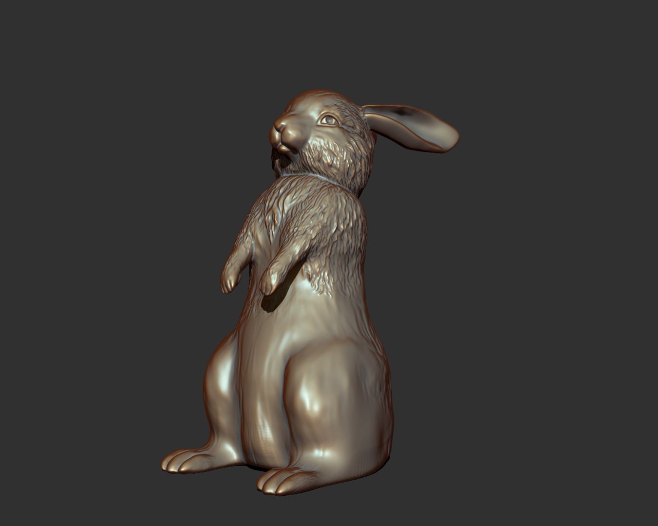 Rabbit Sculpture 3d Model