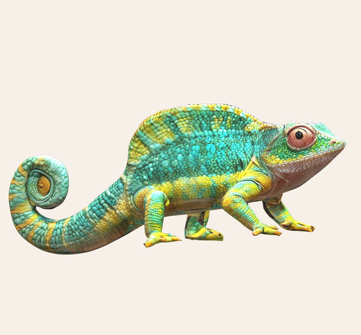 3D Chameleon - TurboSquid 2194713
