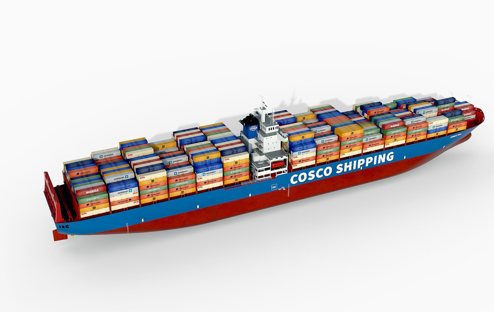 Cosco ship model - TurboSquid 1644858