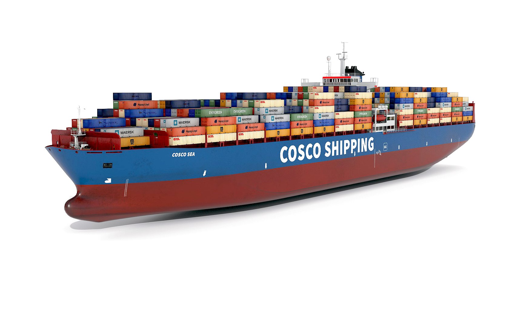 Cosco ship model - TurboSquid 1644858