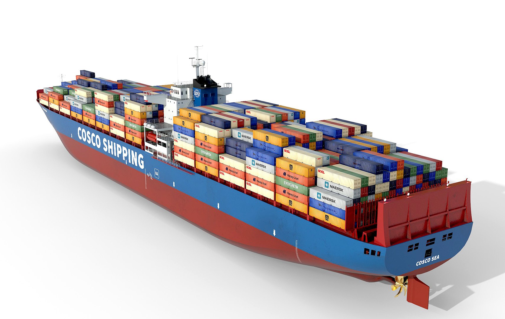 Cosco ship model - TurboSquid 1644858