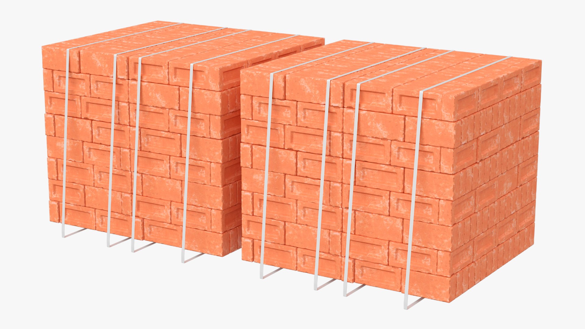 3D Red Suzuki Carry Truck With A Load Of Bricks - TurboSquid 2295525