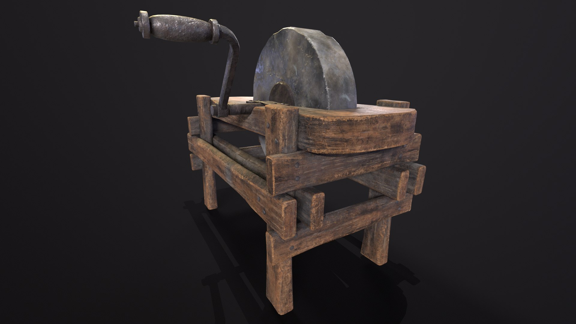 3D model Medieval Grindstone - TurboSquid 2175261
